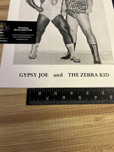 Gypsy Joe & Zebra Kid vintage wrestling promo photo Gulas Memphis NWA ...