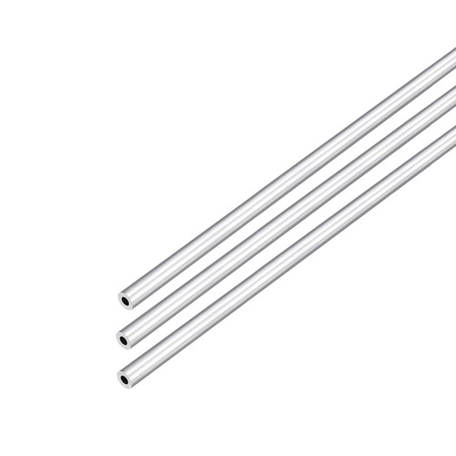 3Pack 4mm ODx2mm ID 6063 Aluminum Round Tube 250mm Length Industry ...