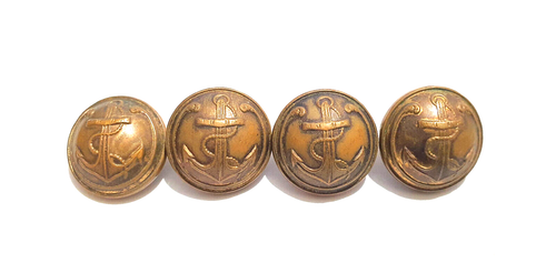 Set of 4 Military Officer Marine Buttons 20mm Perfect GD Paris | eBay UK