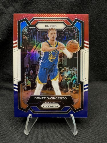 DONTE DIVINCENZO Red White Blue Prizm 2023-24 Panini Prizm New York ...