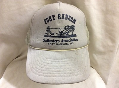 trucker hat baseball cap FORT RANSOM SODBUSTERS ASSOCIATION retro ...