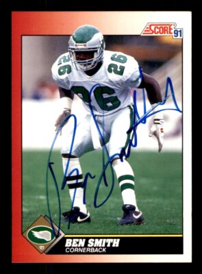 1991 Score Football #208 Ben Smith Signed Autograph (no COA) | eBay