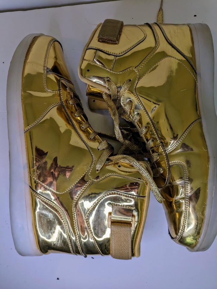 Liquid Gold Men's High Top Lace Up Sneakers Synthetic Size 13 M | eBay