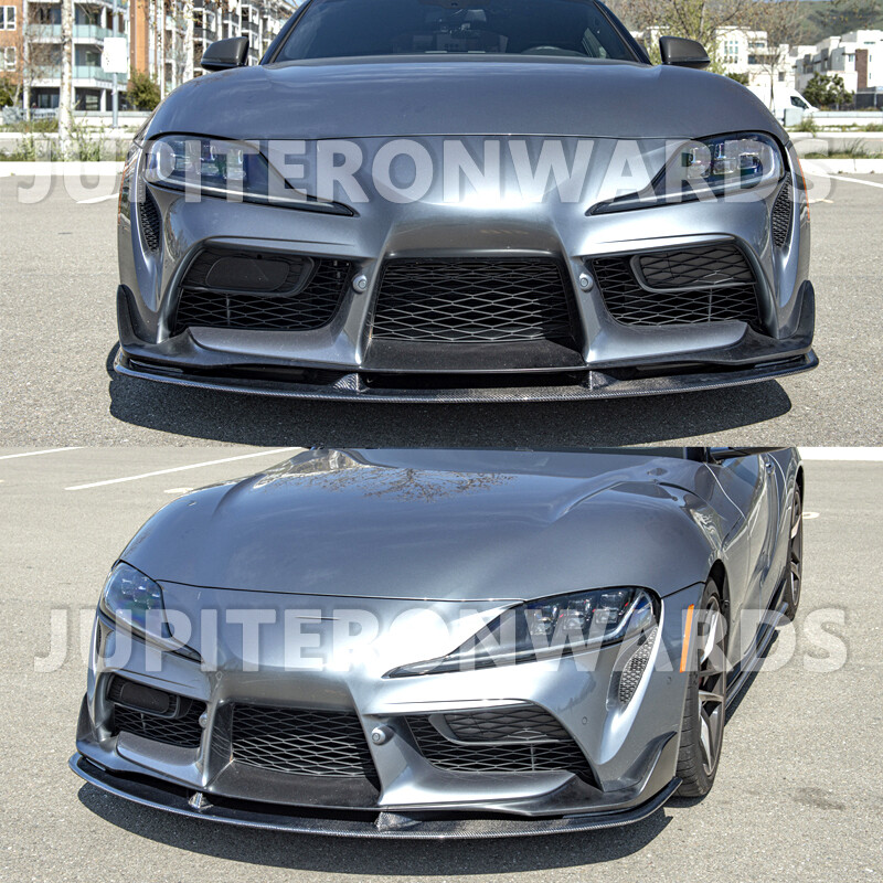 Carbon Pattern Front Bumper Lip For 2020-24 Toyota GR Supra A90 A91 MK5 ...