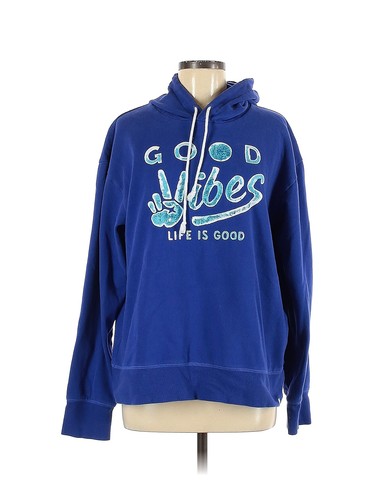 Life Is Good Women Blue Pullover Hoodie M | eBay