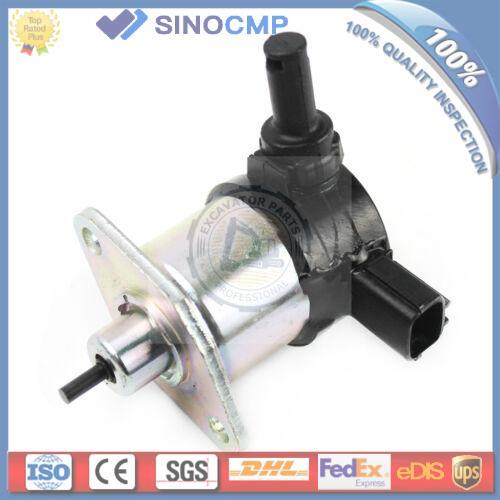 12V Fuel Stop Solenoid 17208-60016 17454-60010 For Kubota V1505 D1105 ...