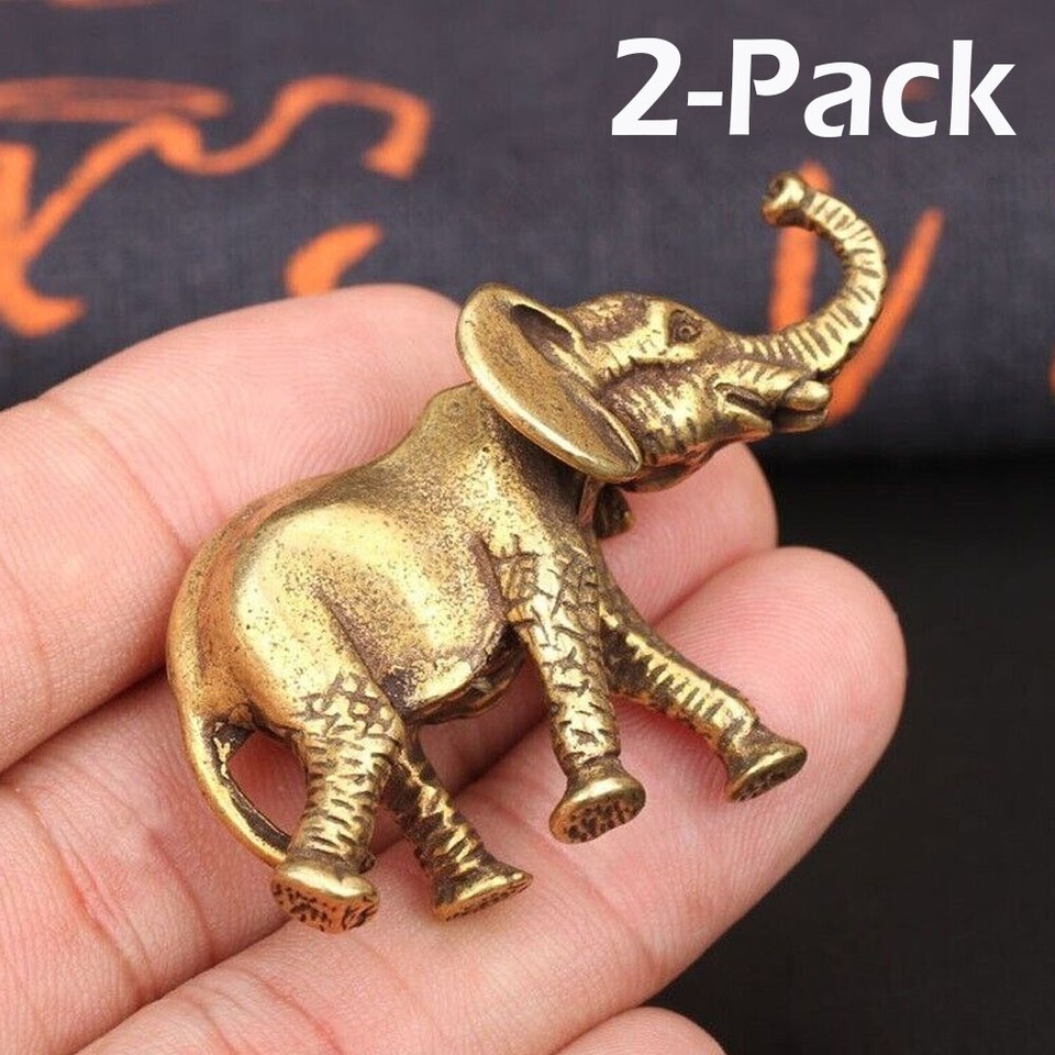 Solid Brass Figurine Statue Animal Figurines Desk Home Ornament Gift ...