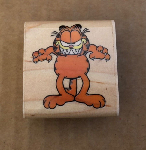 Vintage GARFIELD Rubber Stamp teeth Grrrrr! A299-C Ink Stampede unused ...