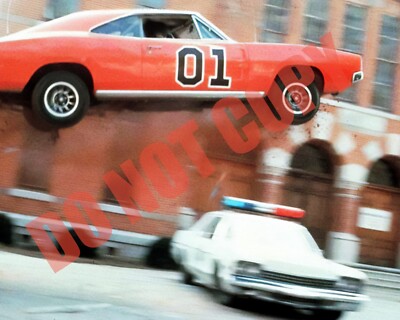 Bo Luke Dukes Of Hazzard TV Show General Lee Jump Over Sheriff's Car ...
