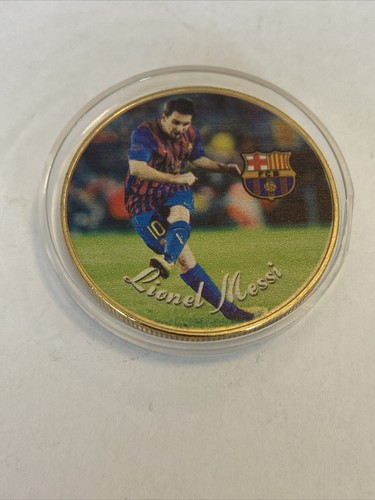 Lionel Messi Barcelona Football Gold Plated Souvenir Coin Football | eBay