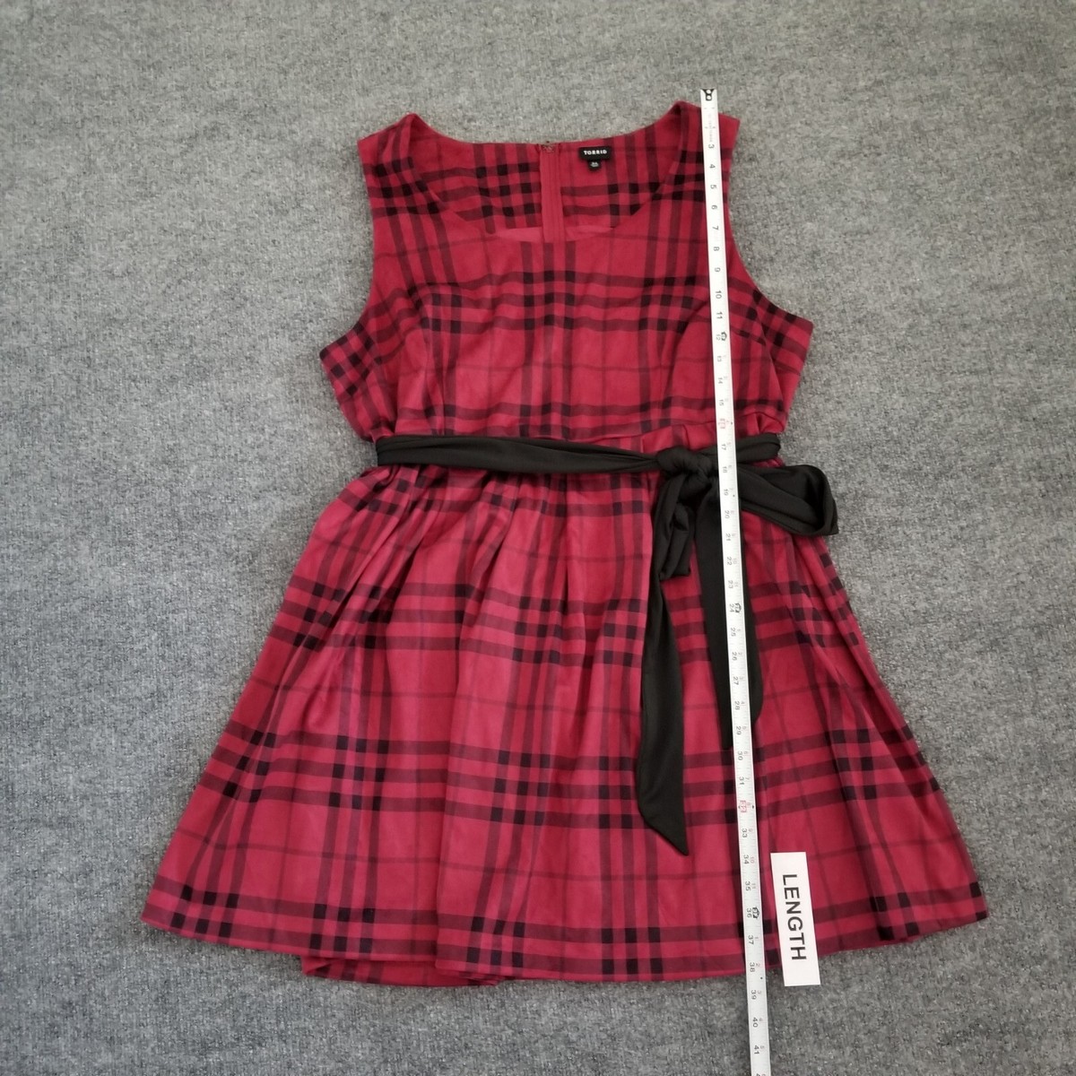 torrid secretary dress black plaid with red belt | Dresses Images 2025