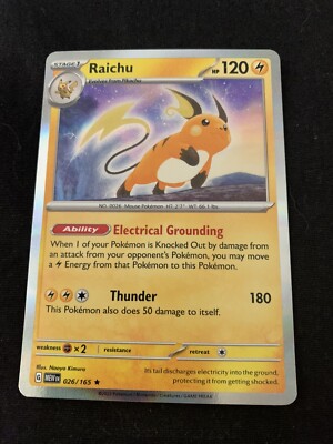 Pokemon 151 Raichu Holo 26/165 | eBay