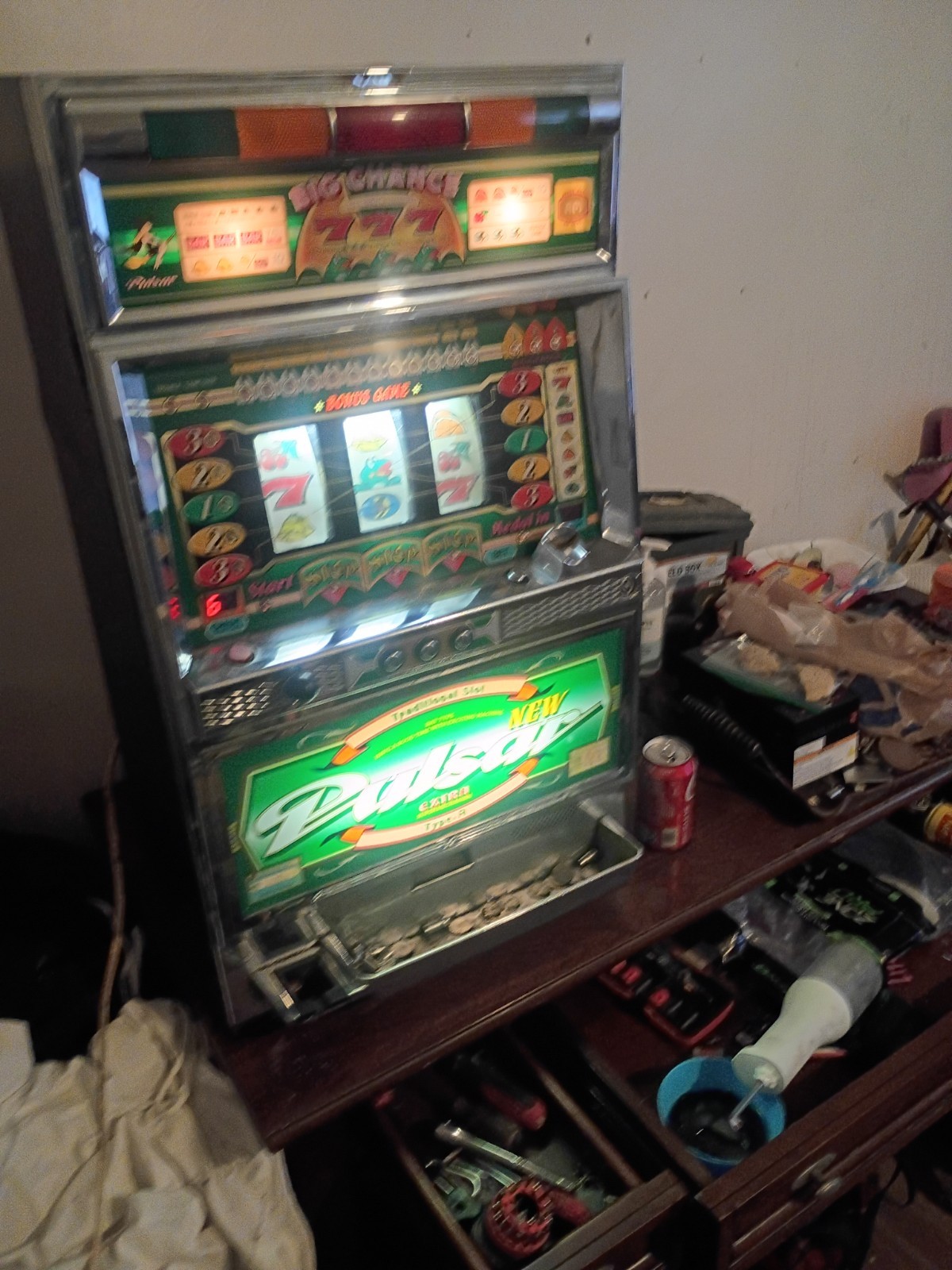 Pulsar Mechanical Slot Machine Big Chance 777 Japanese Model Y-4-1 | eBay