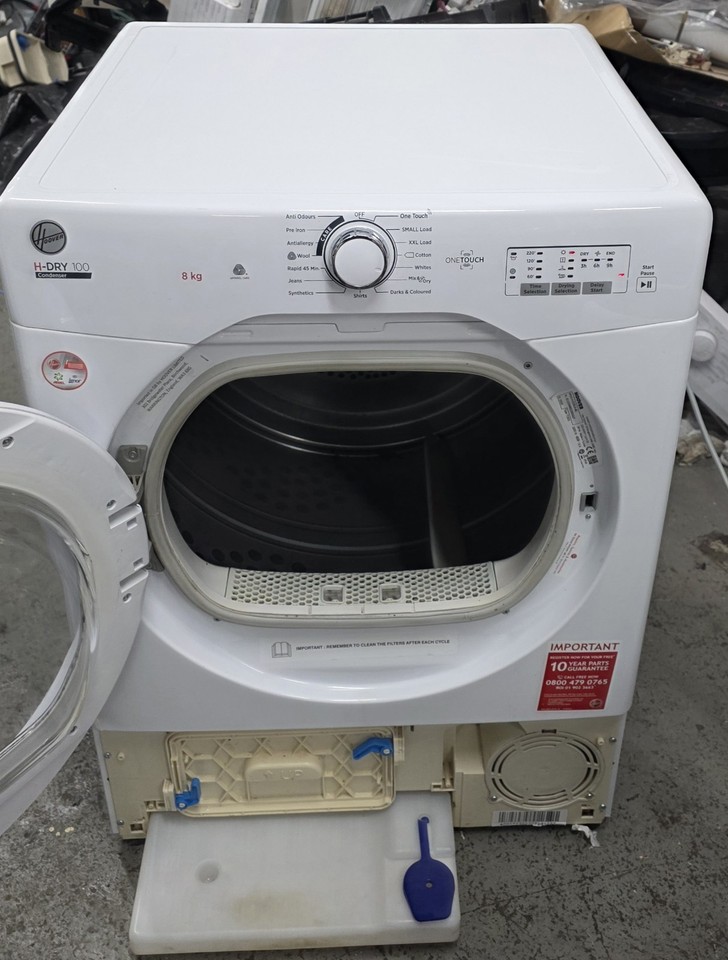 Hoover 8kg condenser tumble dryer. Energy B. Sensor Drying. VGC. Nelson ...