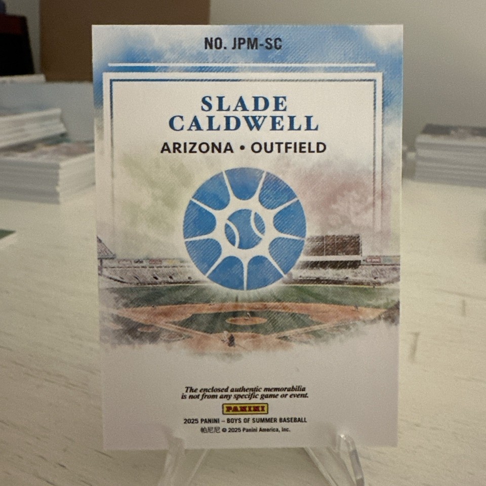 2025 Boys Of Summer Slade Caldwell SSP 3 Color Jumbo Patch #’d 01/25 ...