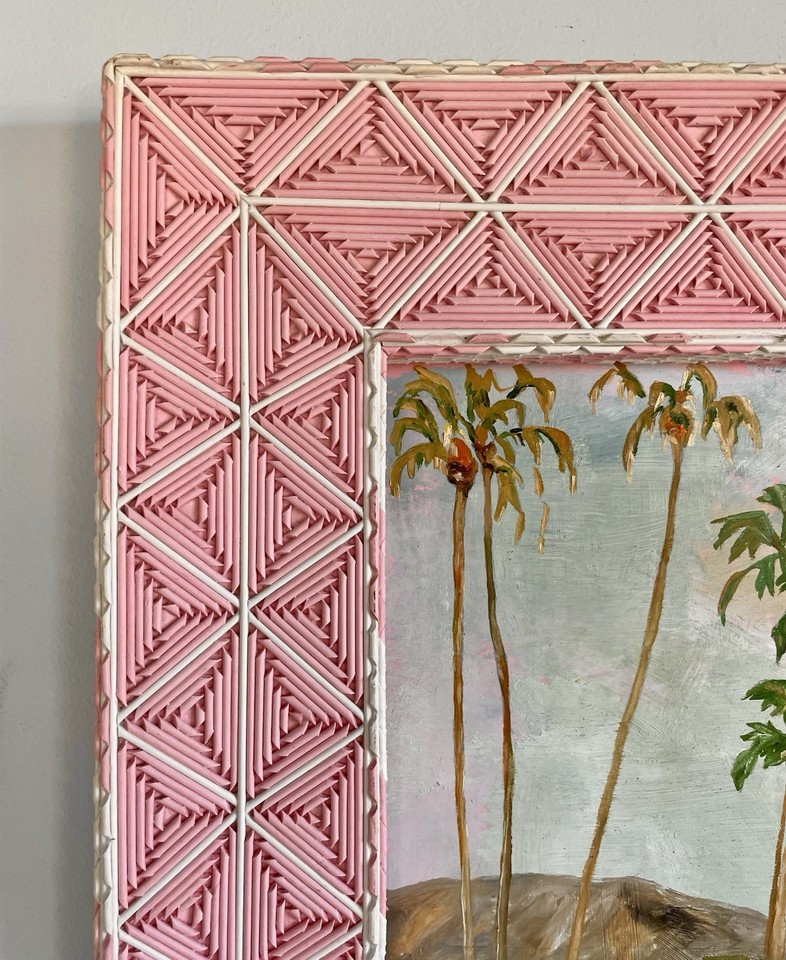 Prison Art Frame With Original Andrea Coish Palm Springs Oil Painting ...