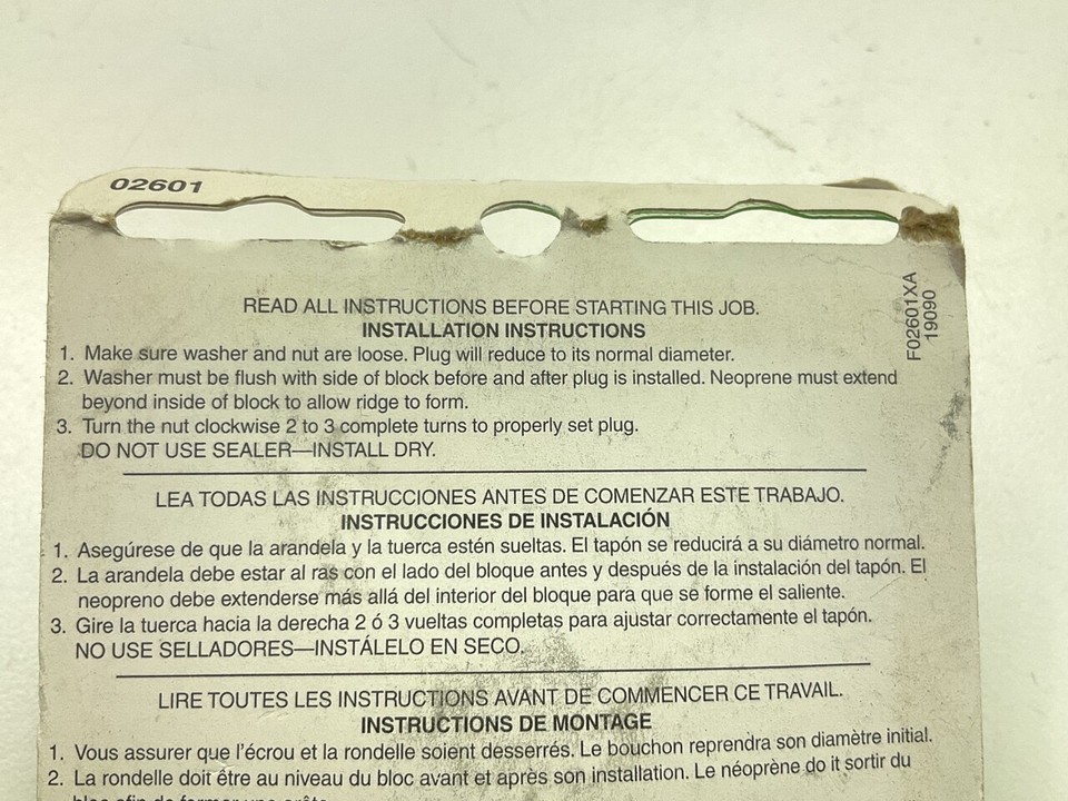 Dorman 02601 Engine Freeze Expansion Core Plug - 1-1/4" To 1-3/8" | eBay