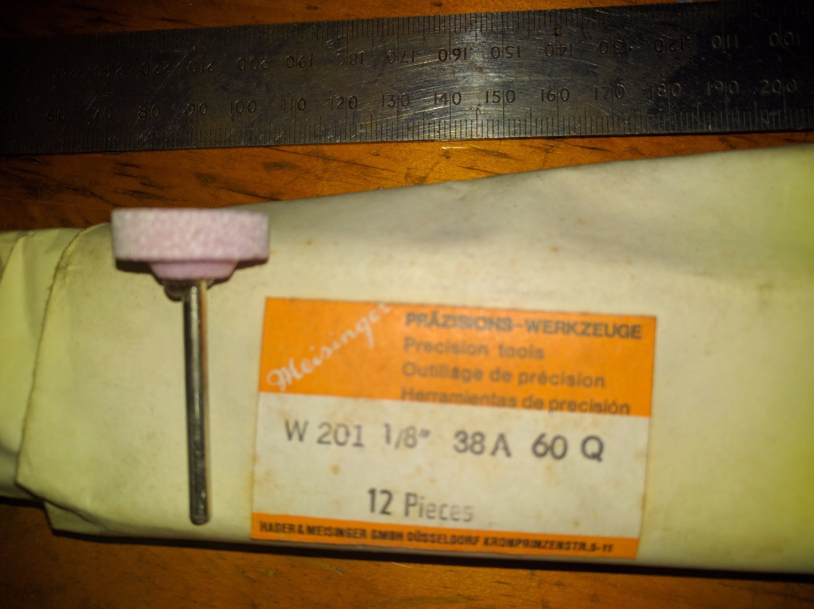 12x ceramic W201 38A 60Q Dremel rotary Die Meisinger Germany 1/8" OD ...