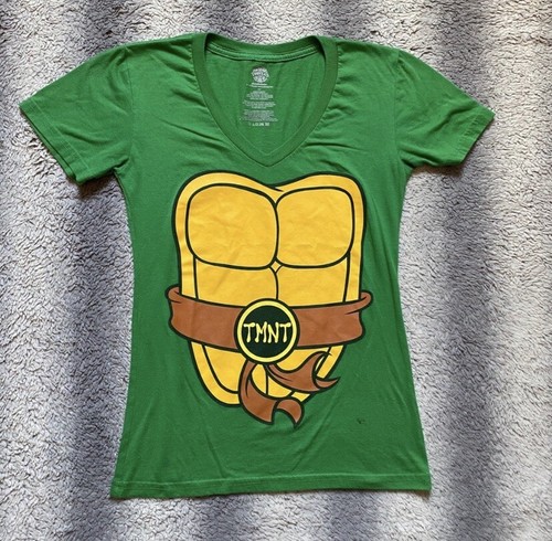 TMNT Shell Tee Shirt Womens Small Green Teenage Mutant Ninja Turtles | eBay