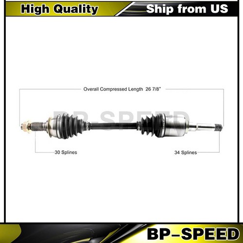 Fits Chevrolet Malibu 1 X Cv Joint Front Left CV Axle Shaft 2016 2017 ...