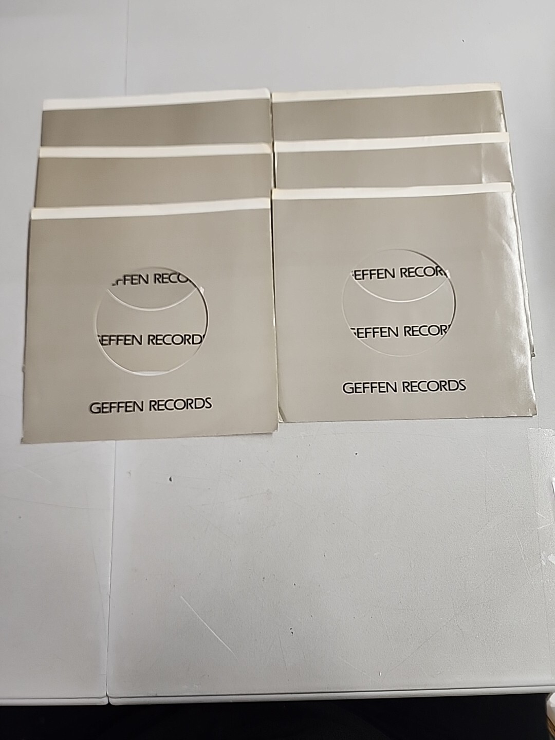 45 RPM 7" RECORD SLEEVES CO. SLEEVE 6 PACK SEE PHOTOS - Geffen (SLV153 ...