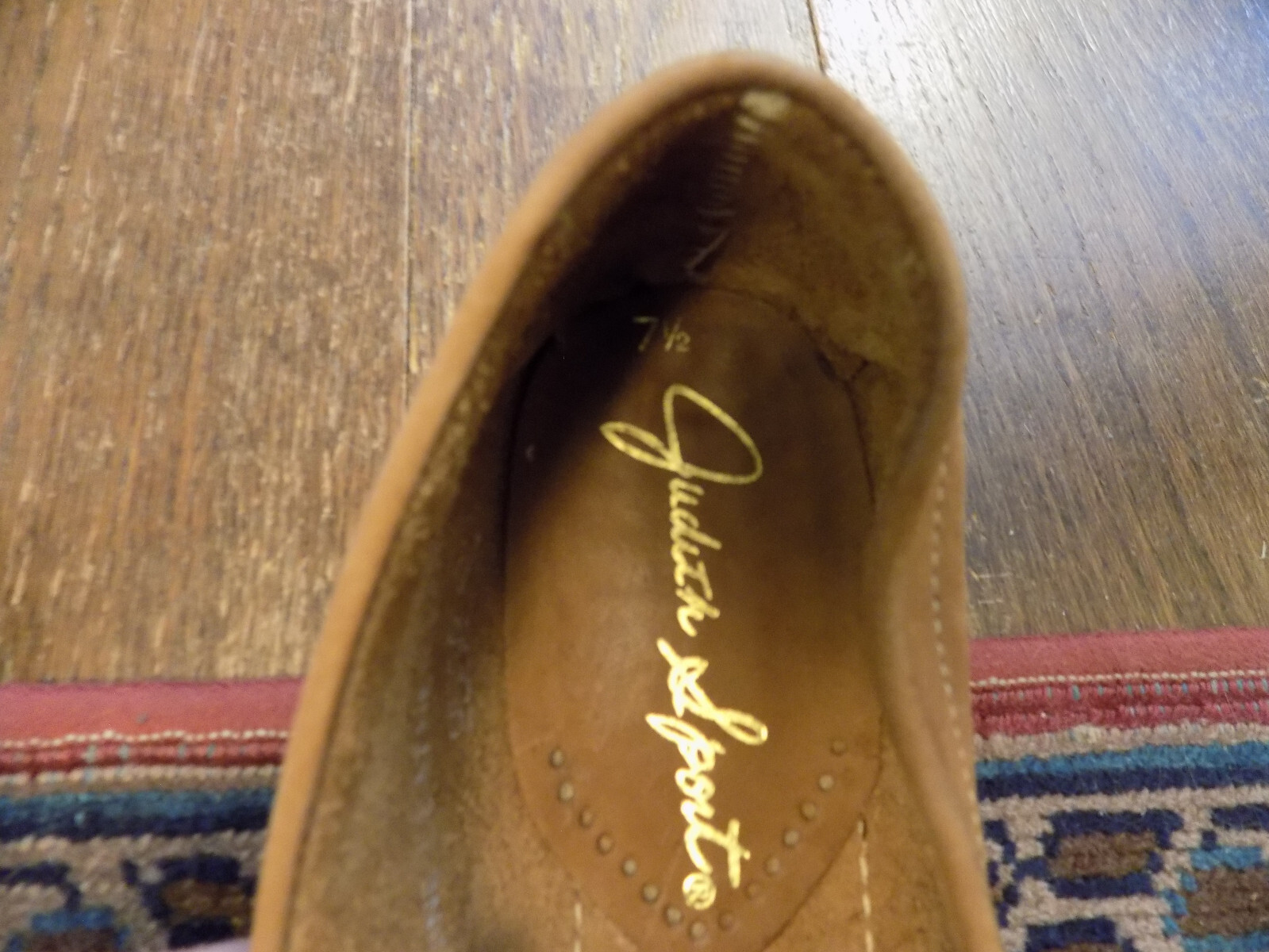 Judith Sport Moc Stitching Penny Loafers Rust Brown s… - Gem