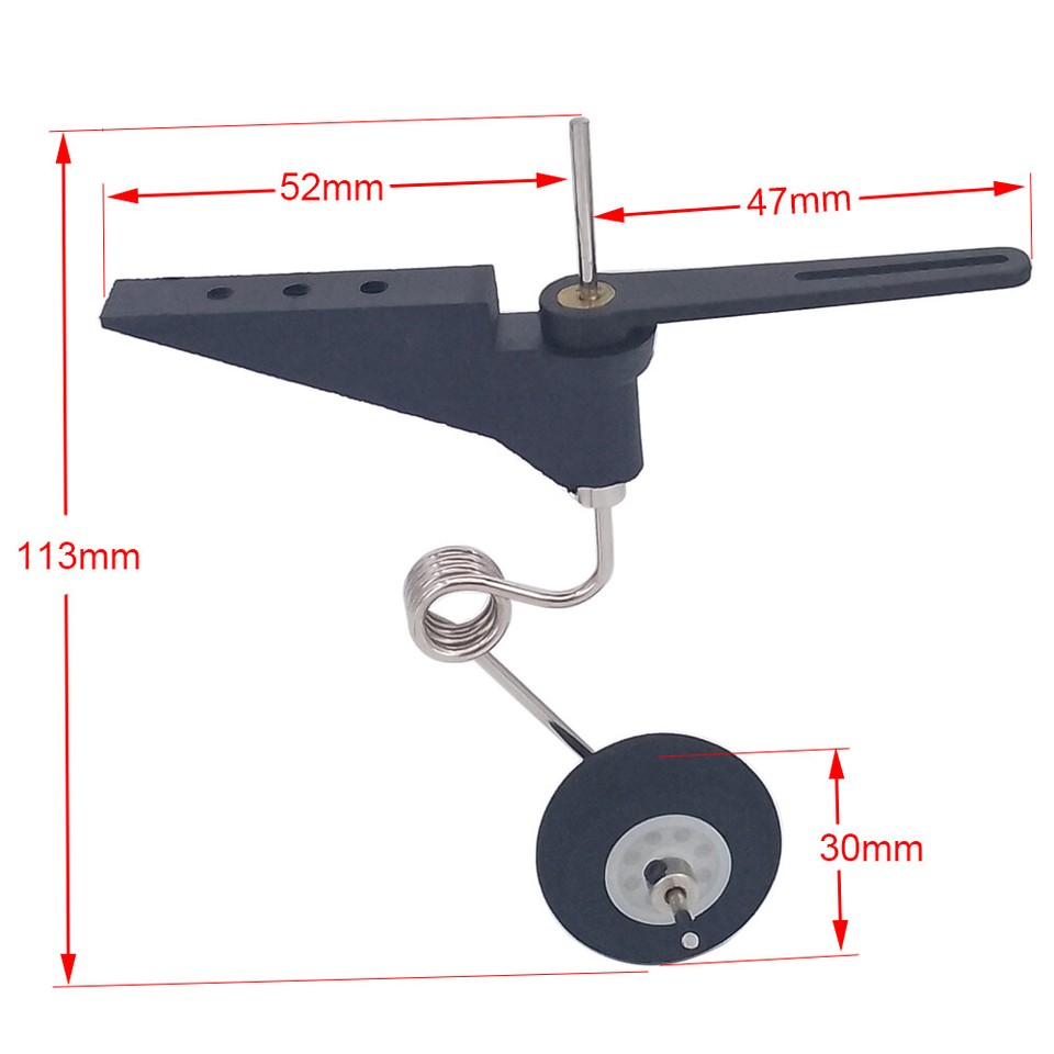 60-120 Size RC Airplane Tail-Wheel Tail wheel Bracket Assembly 30mm ...
