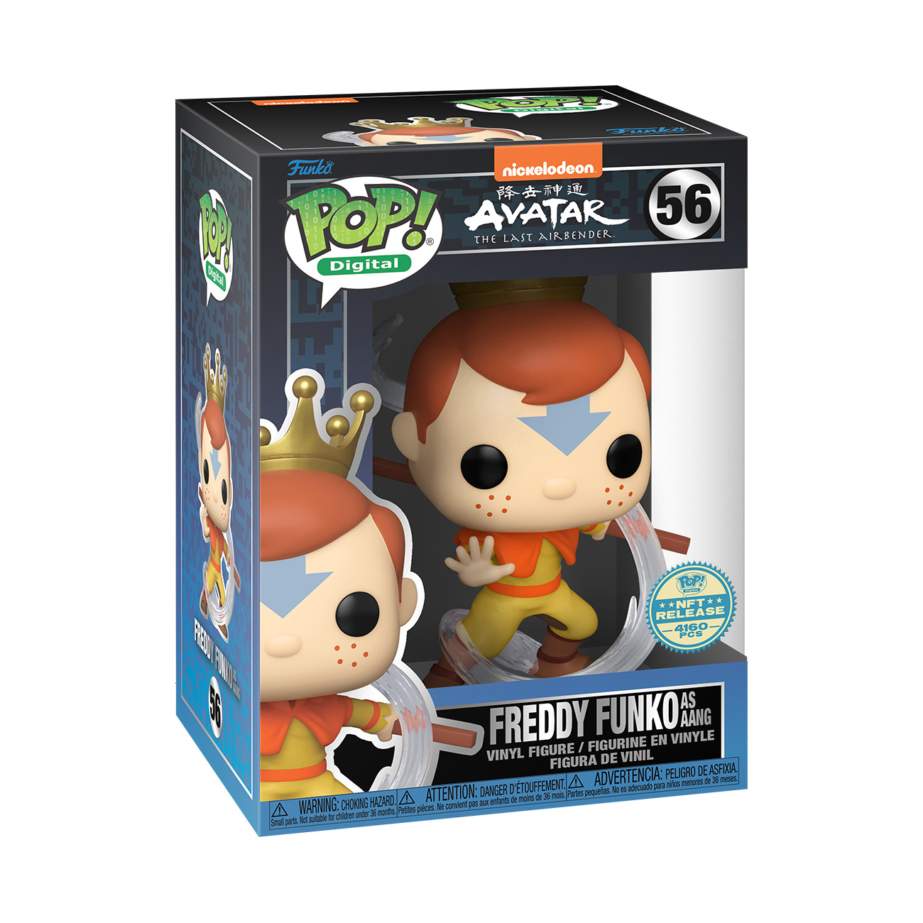 Funko Nft Pop! Vinyl: Nickelodeon - Freddy Funko as Aang (Digital Pop ...