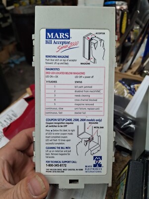 Mars MEI Bill Acceptors Series 2000 Stacker | eBay