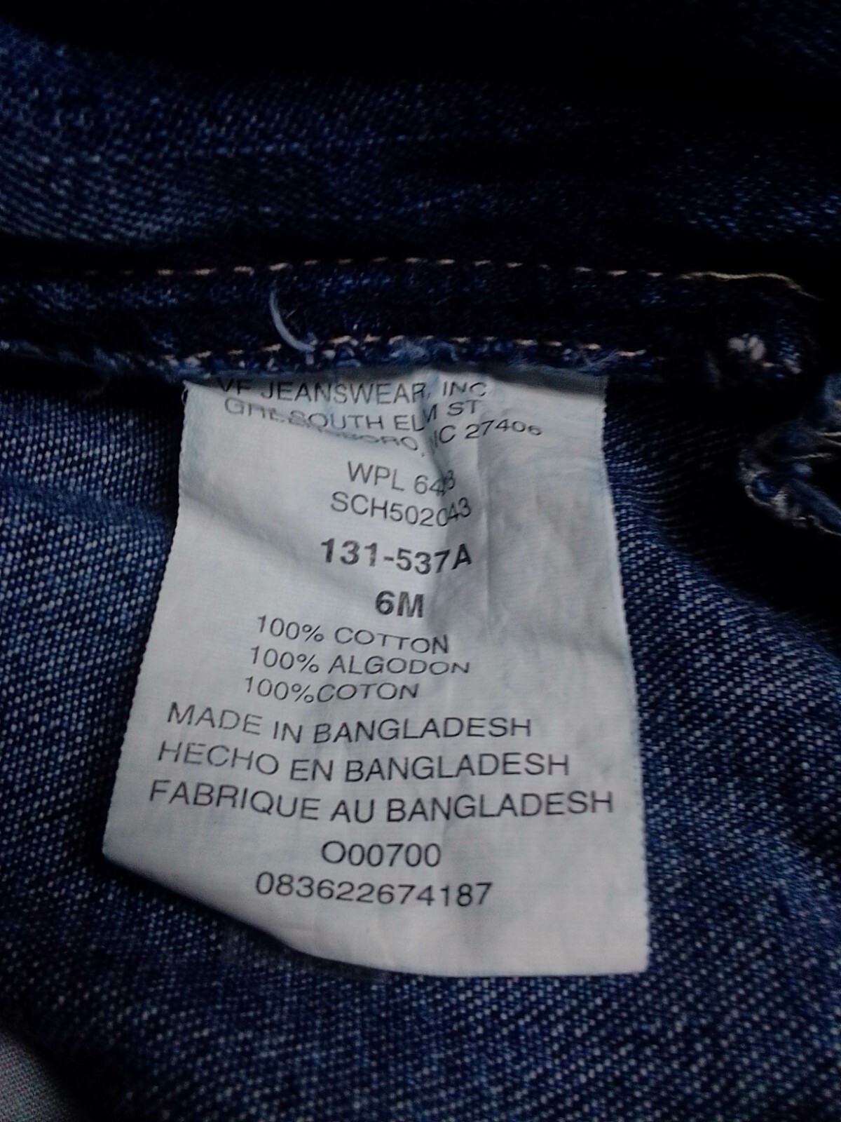 Vf Jeans wear Jeans 6M | eBay