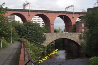 Photo 6x4 Mersey & King St West Bridge Stockport/SJ8990 The grid line ...