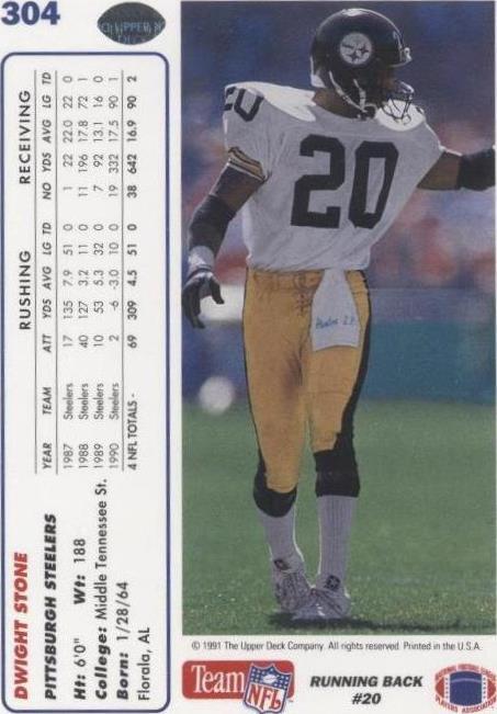 1991 Upper Deck Dwight Stone #304 for sale | eBay