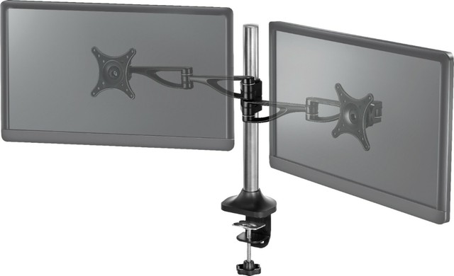 Insignia - Dual Screen Desktop Monitor Mount for sale online | eBay