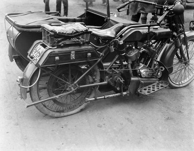 Royal Ruby motorcycle and sidecar during the MCC Opening Run on Ap- Old ...