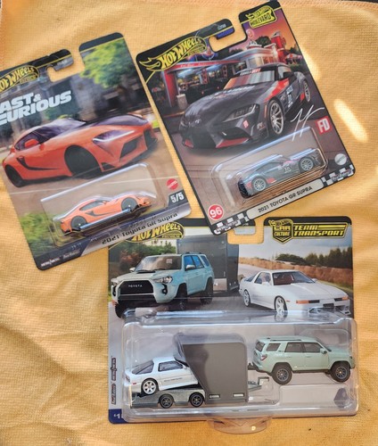 Hot Wheels Premium Team Transport Toyota 4Runner Toyota Supra Lot Of 3 ...
