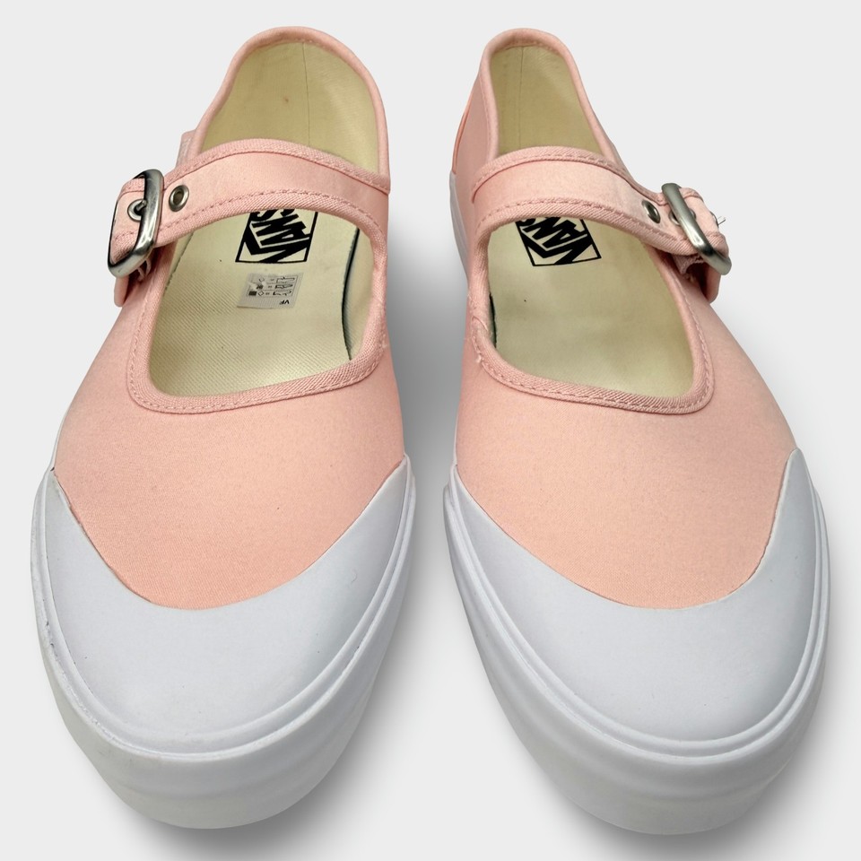 Vans Women's Mary Jane Shoes Ballet Chintz Rose Pink Canvas Style 93 ...