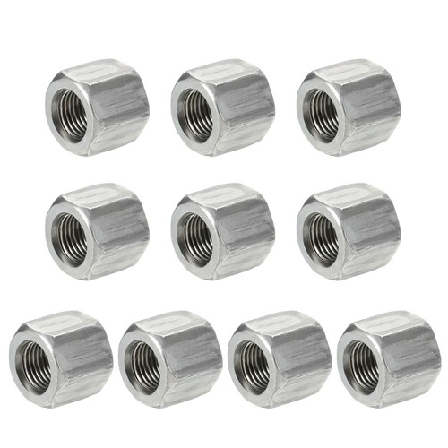 10Pcs M12x1.25-Pitch x 17mm Carbon Steel Hex Threaded Rod Coupler Nut ...
