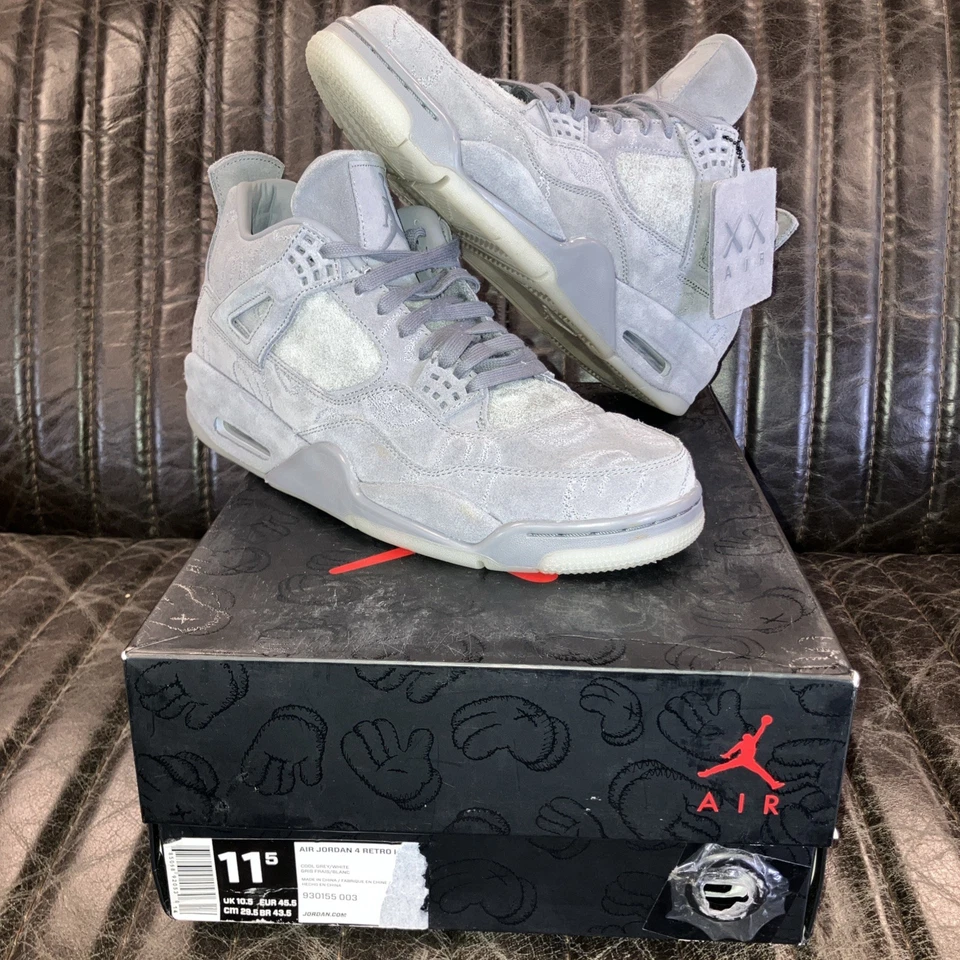 Jordan 4 Retro x KAWS Cool Grey 2017 for Sale - Authenticity Guaranteed ...