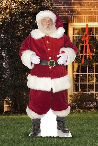 Ho Ho Santa Standee Outdoor Stand Up Christmas Decoration Lifesize ...