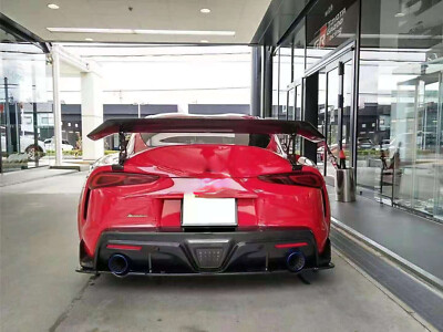 Black GT Rear Spoiler Wing For Supra A90 A91 2019+ Fiberglass Unpainted ...
