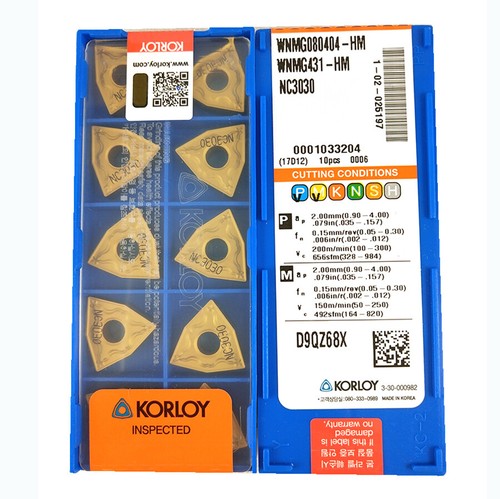 KORLOY WNMG080404-HM NC3030 Carbide Inserts CNC TOOL WNMG080404HM | eBay