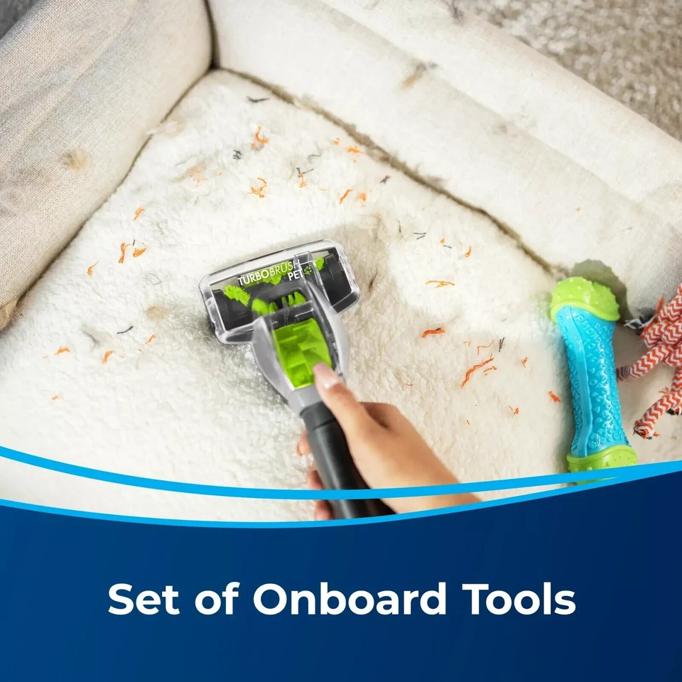 OPEN BOX / BISSELL PowerForce Helix Turbo Rewind Pet Upright Vacuum ...