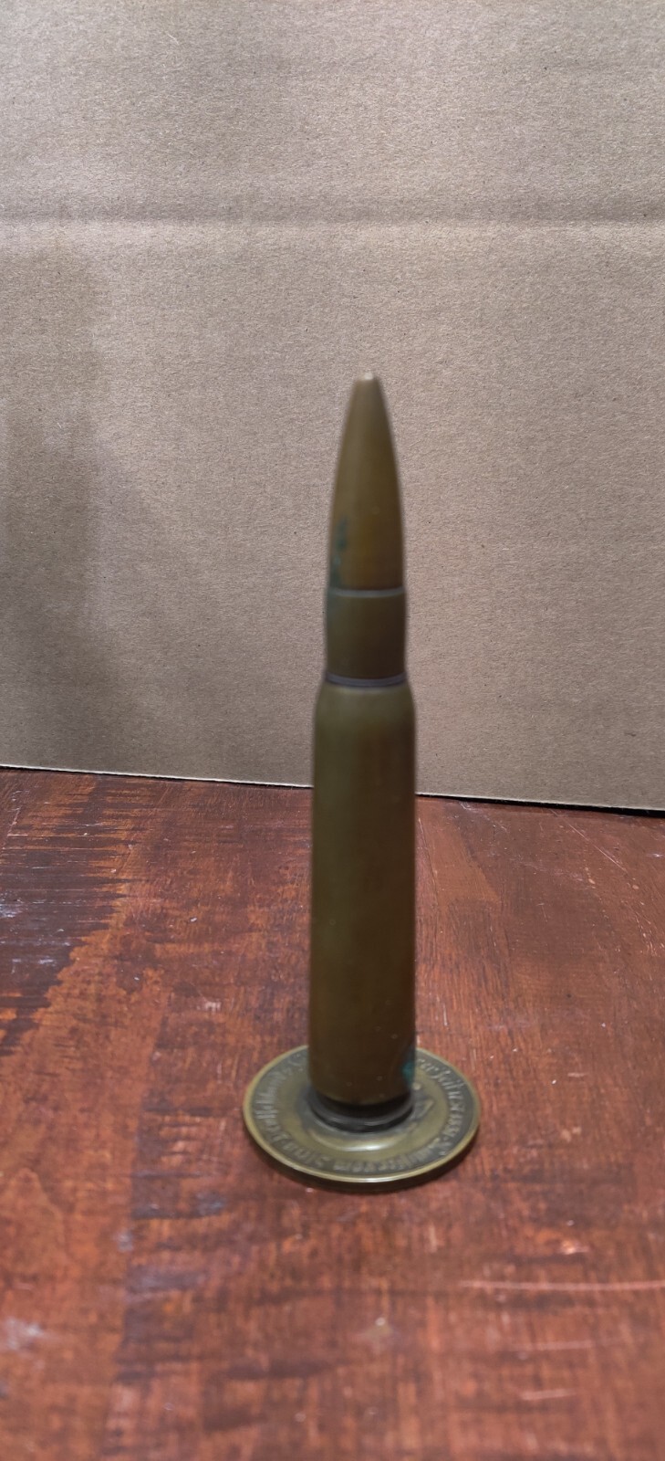 WW2 Trench Art US Military 50 Cal Bullet CIGARETTE Lighter coin Vintage ...