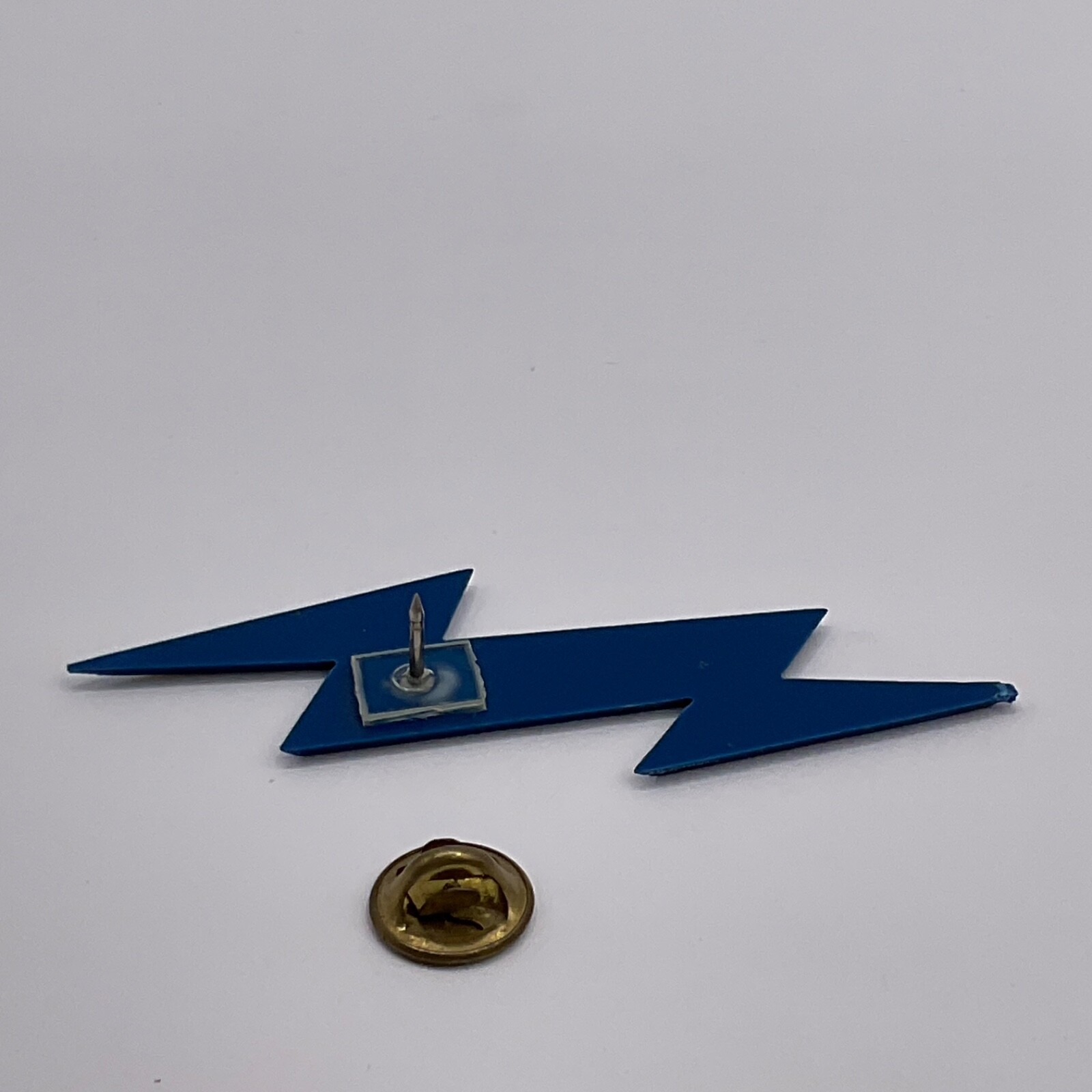 Vintage Pin Lightning Bolt Plastic Brooch Super Hero … - Gem