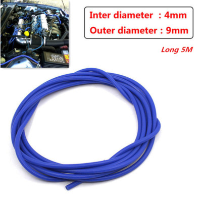 16.4ft Blue Car Engine 4mm Silicone Vacuum Tube Hose Silicon Tubing ...