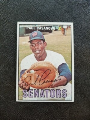 PAUL CASANOVA 1967 TOPPS BASEBALL CARD # 115 WASHINGTON SENATORS | eBay
