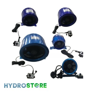 Hydrolab EC Hyper Fan Inline Digital Mixed Flow Duct Fan. 4" 5" 6" 8 ...