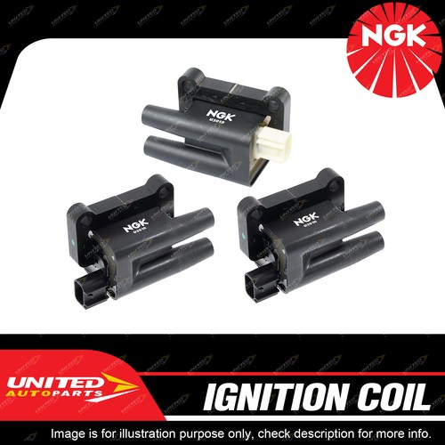 3 NGK Ignition Coils for Mitsubishi Pajero NM NP Challenger PA 6G72 ...