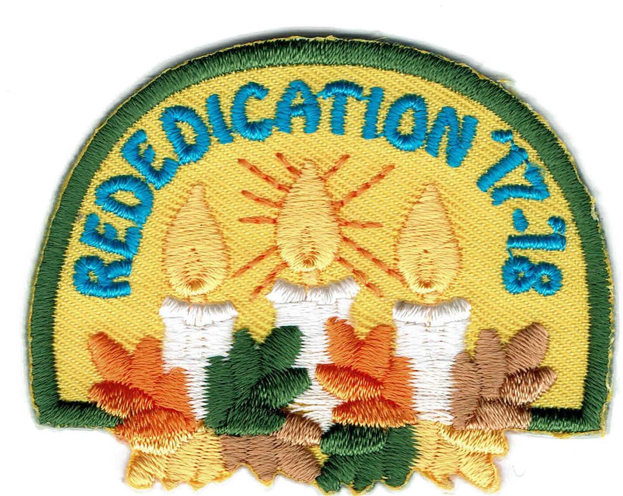 Girl REDEDICATION '17-'18 2018 Ceremony Fun Crest Patches Badge SCOUTS ...