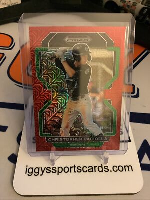 Christopher Paciolla Red Mojo Prizm - 2022 Panini Prizm Draft Picks ...